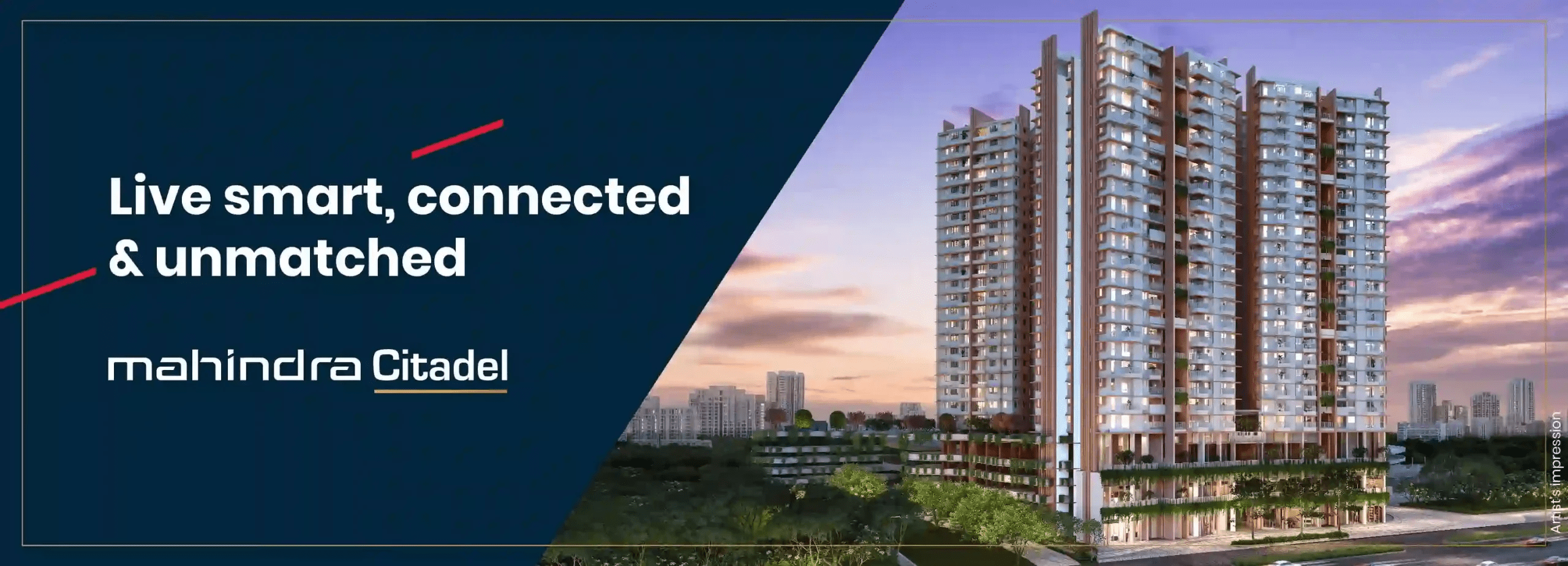 Book 1,2,3,4 BHK Luxury Homes in Pimpri, Pune - Mahindracitadel
